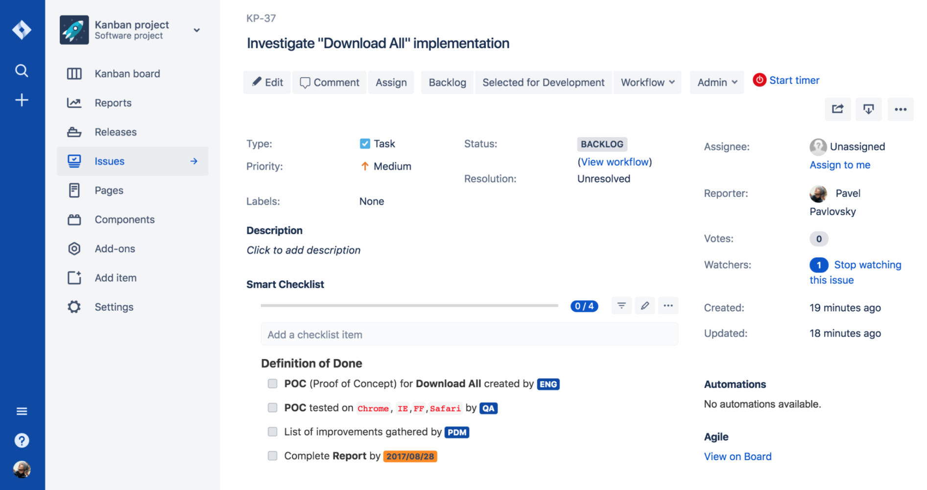 Jira Guru | Trở nên linh hoạt hơn với checklist trong Jira - DevSamurai ...